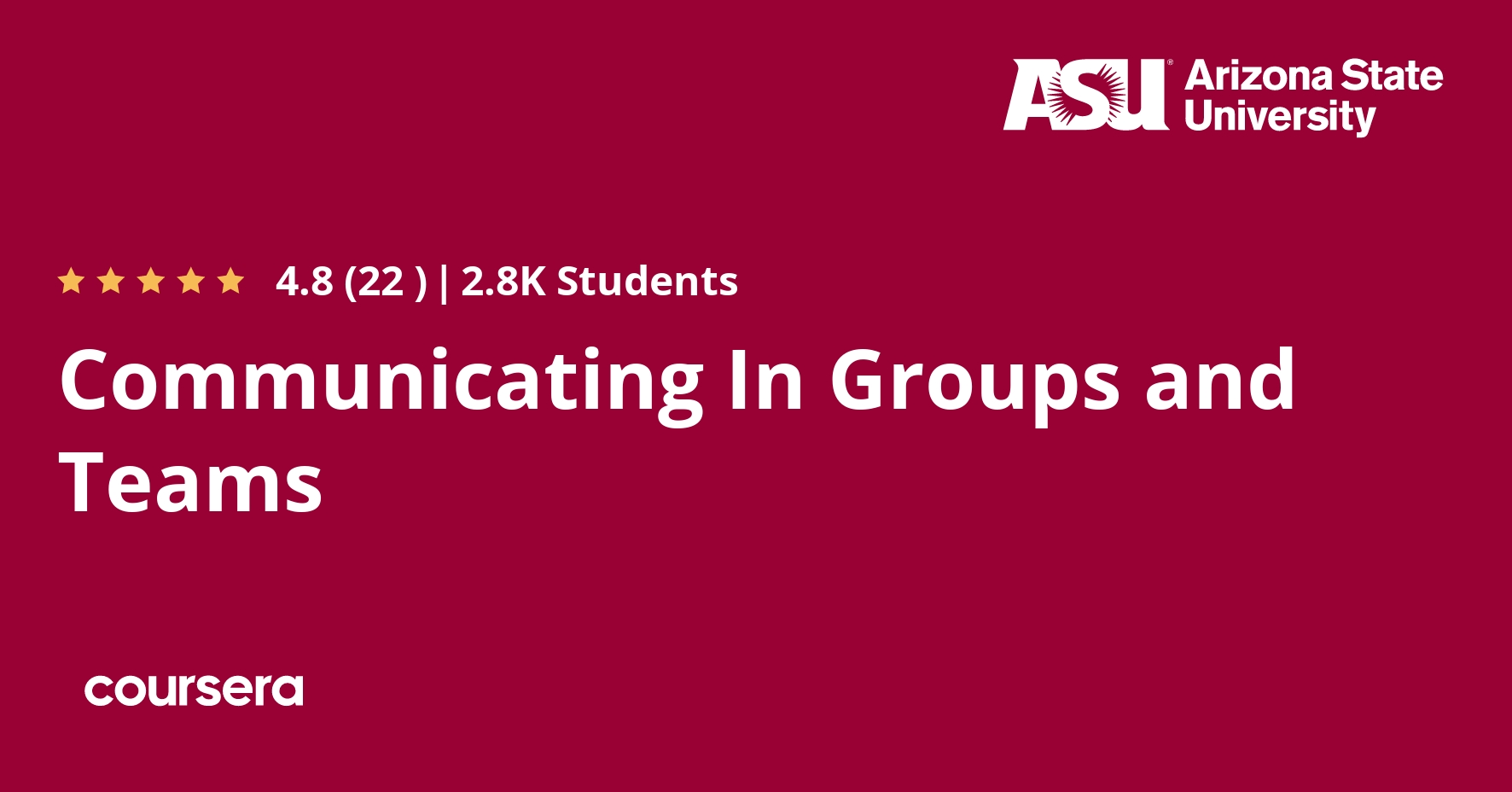 Communicating In Groups and Teams | Coursera