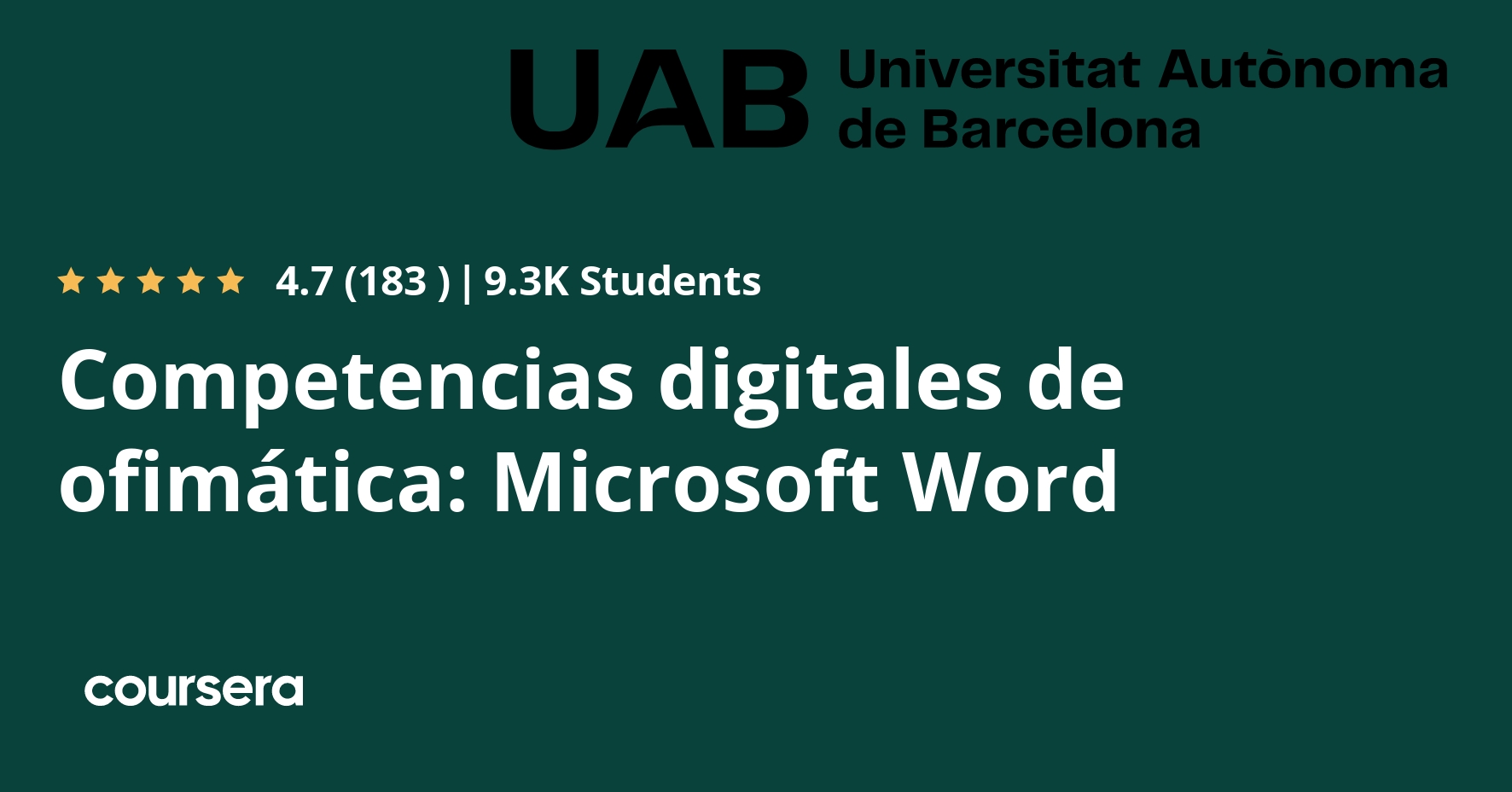 Competencias digitales de ofimática: Microsoft Word | Coursera
