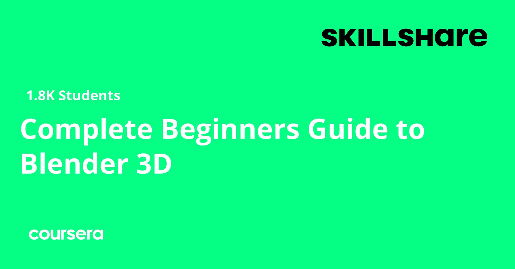 Complete Beginners Guide to Blender 3D | Coursera
