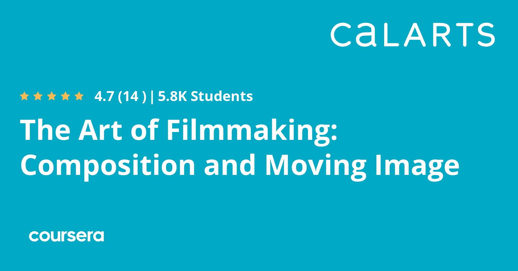 The Art of Filmmaking: Composition and Moving Image | Coursera