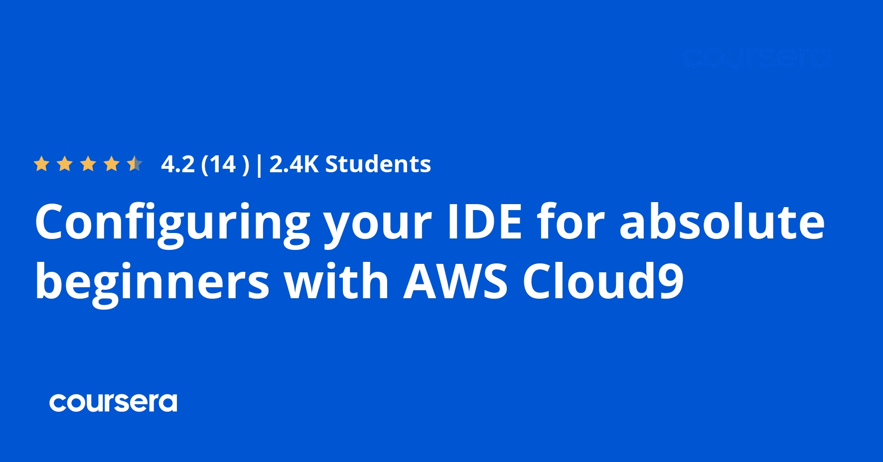 Configuring your IDE for absolute beginners with AWS Cloud9