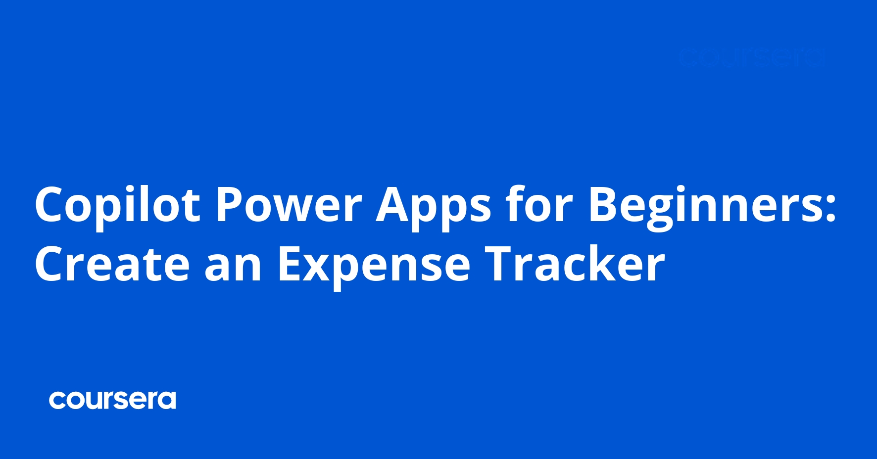 Copilot Power Apps for Beginners: Create an Expense Tracker