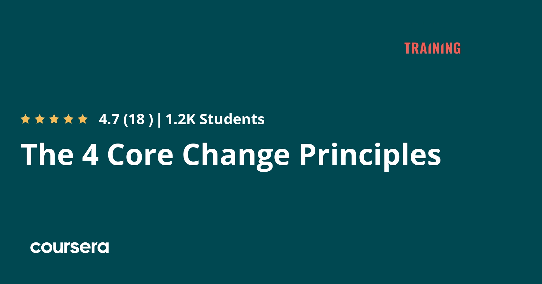 The 4 Core Change Principles | Coursera