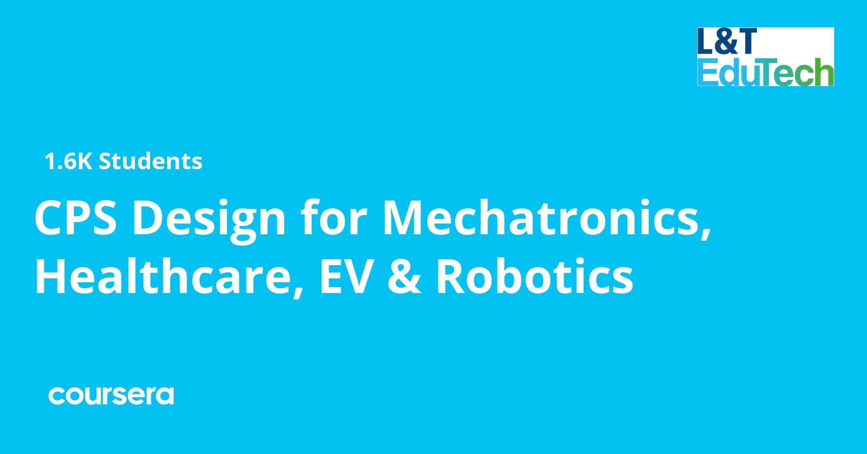 CPS Design for Mechatronics, Healthcare, EV & Robotics | Coursera