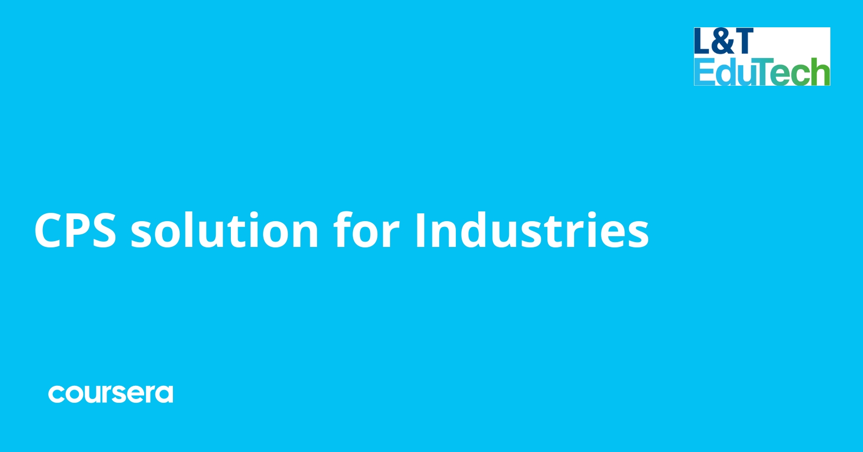 CPS solution for Industries | Coursera