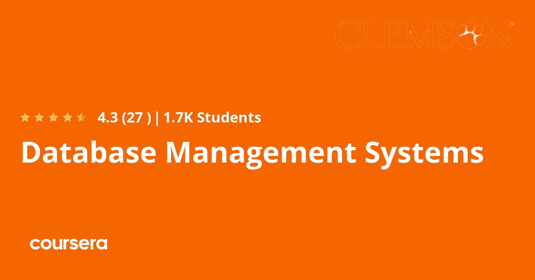 Database Management Systems | Coursera