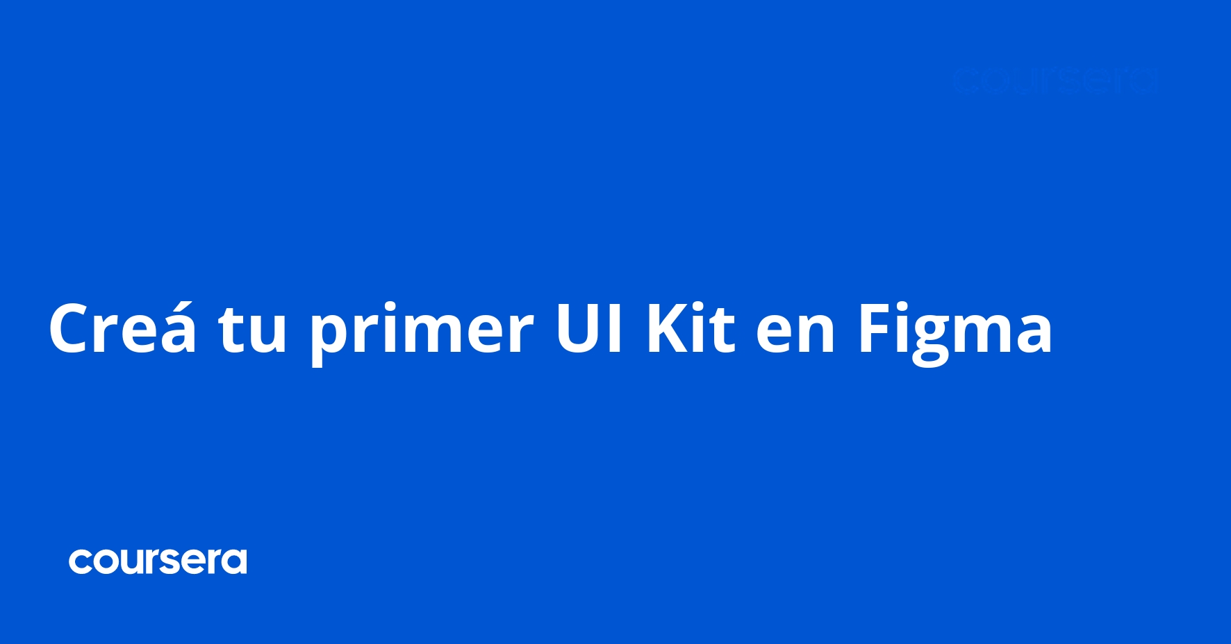 Creá tu primer UI Kit en Figma