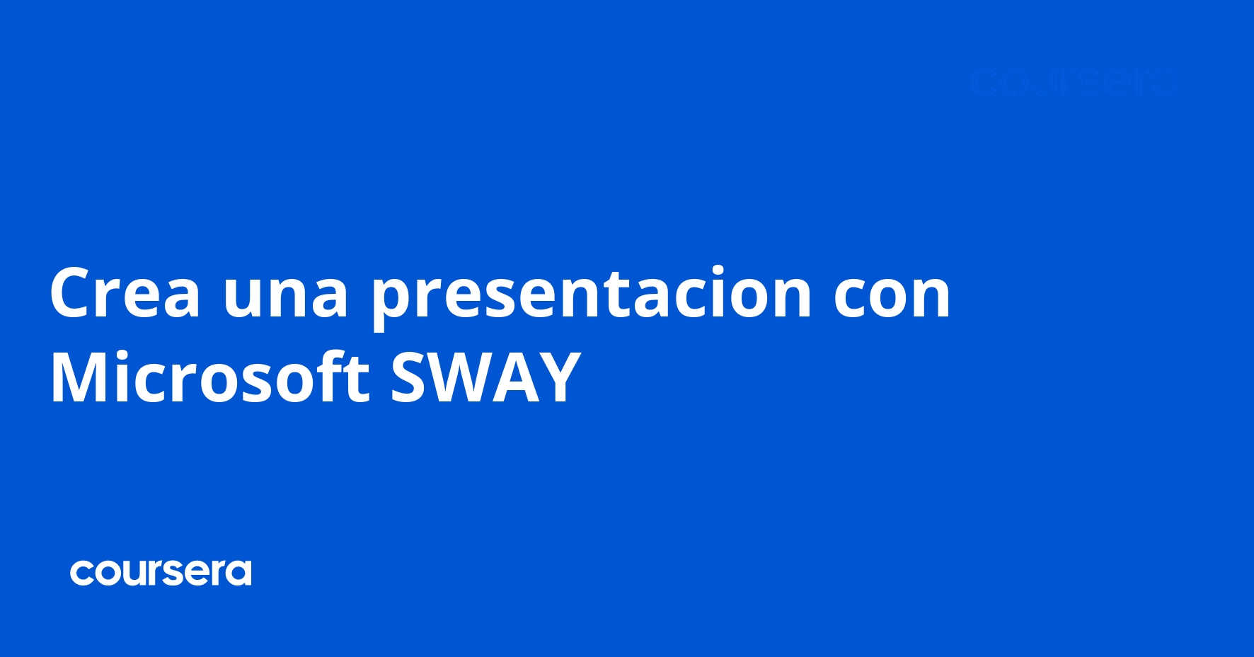 Crea una presentacion con Microsoft SWAY