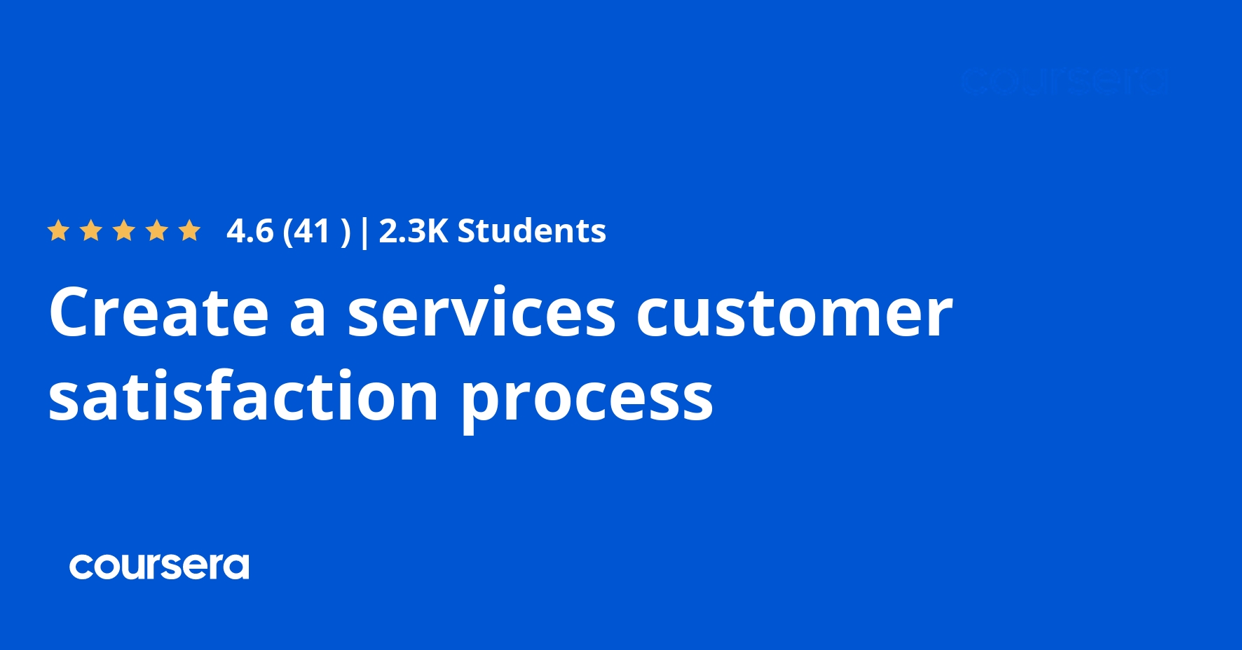 Create A Services Customer Satisfaction Process