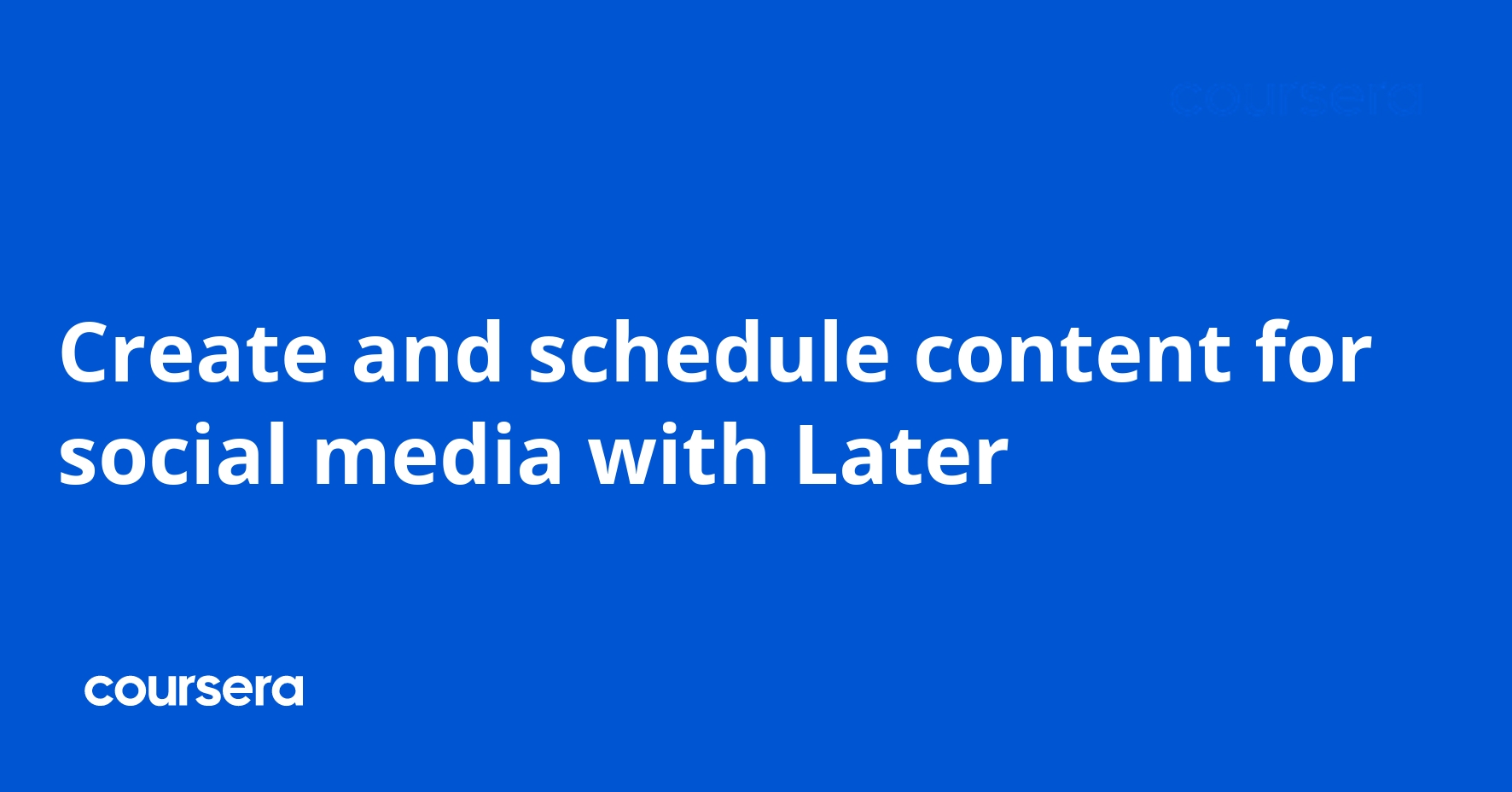 Create and schedule content for social media with Later