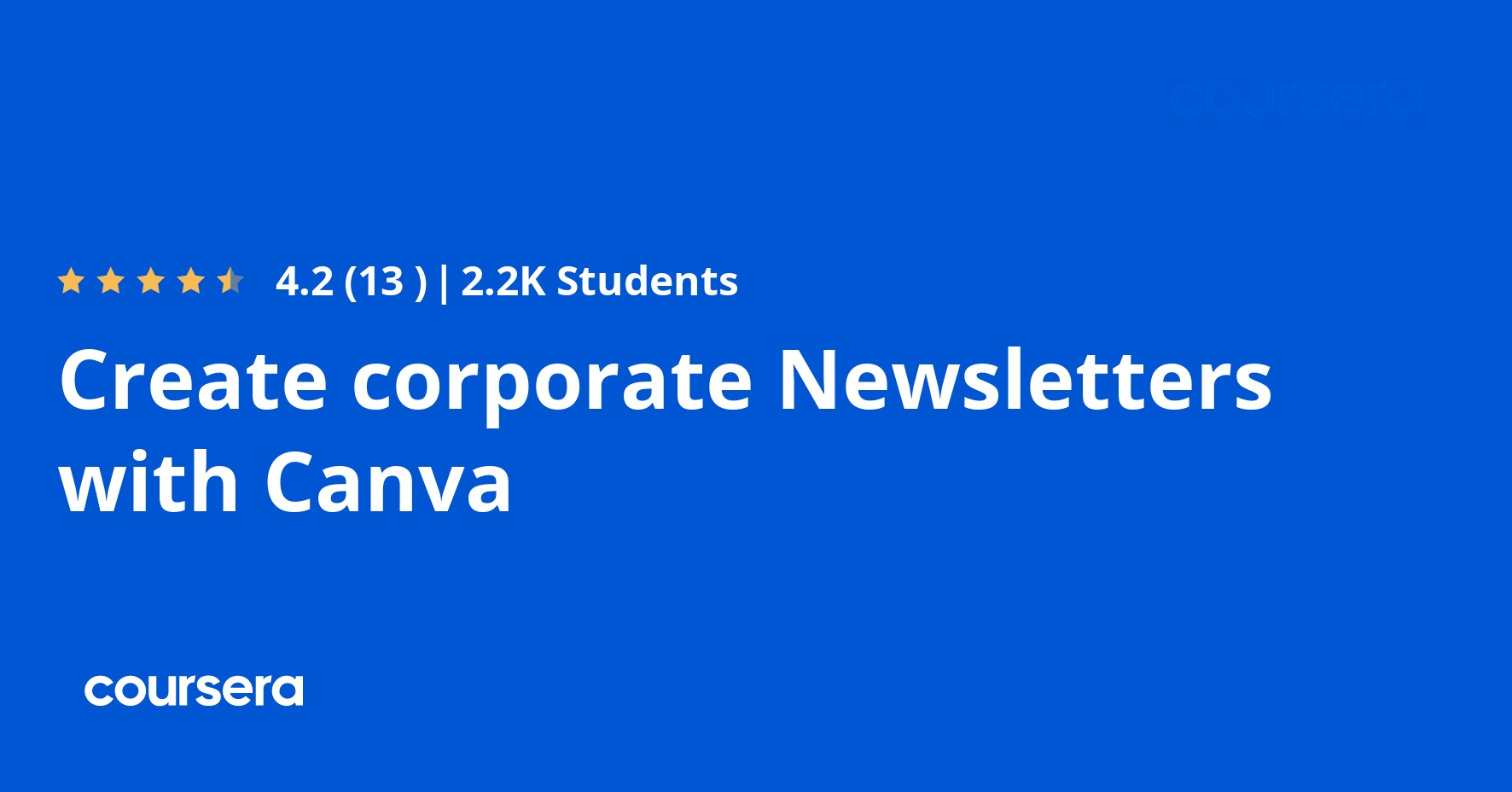 Create corporate Newsletters with Canva