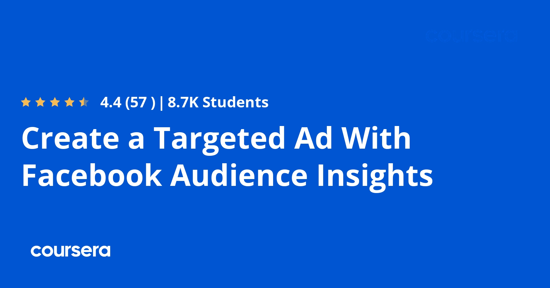 Create a Targeted Ad With Facebook Audience Insights