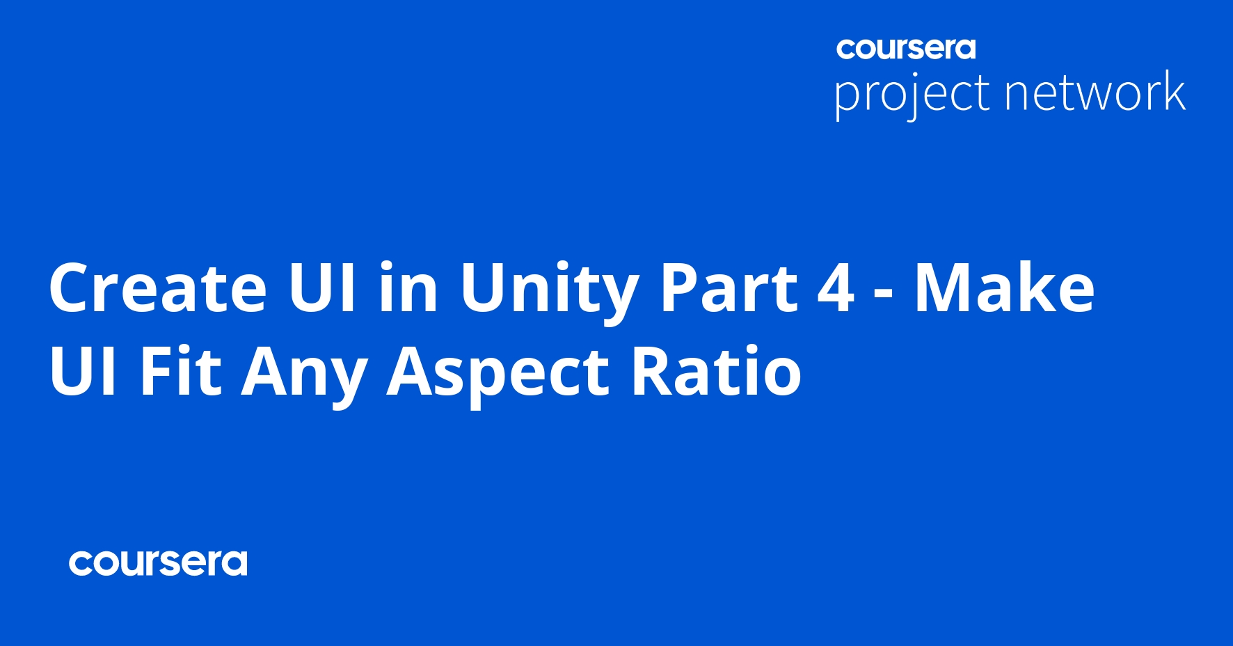 Create Ui In Unity Part 4 Make Ui Fit Any Aspect Ratio