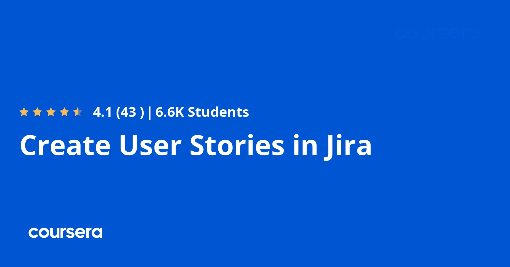 Create User Stories in Jira