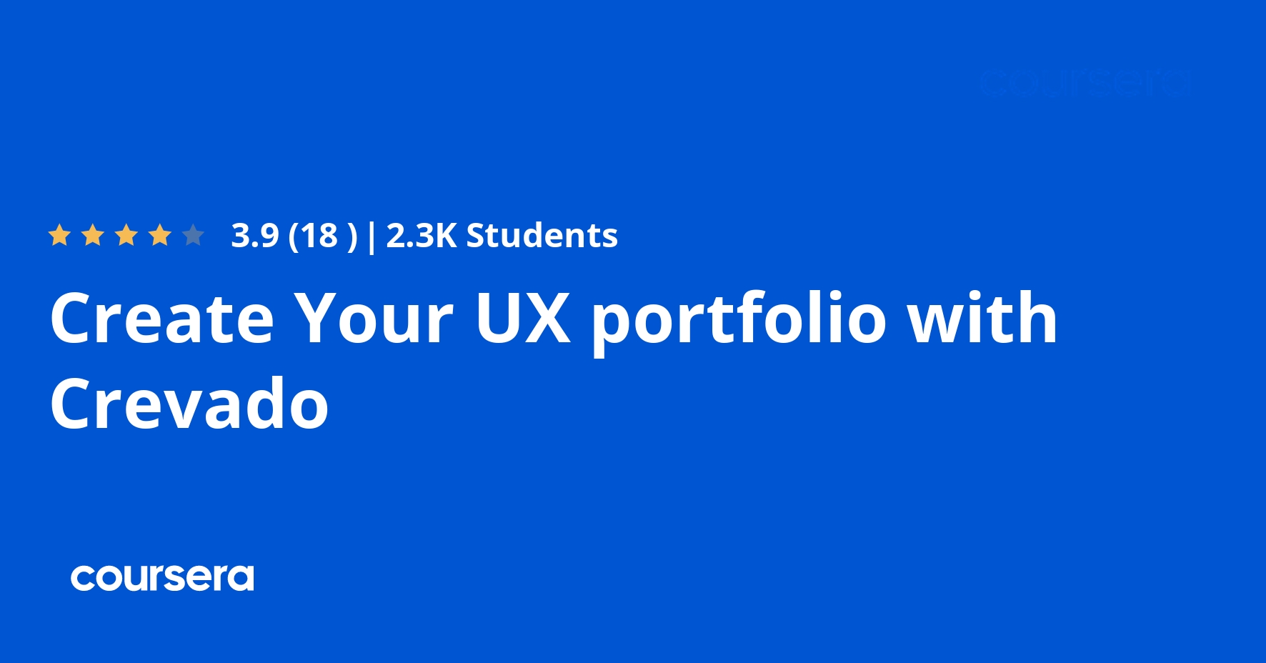 Create Your UX portfolio with Crevado