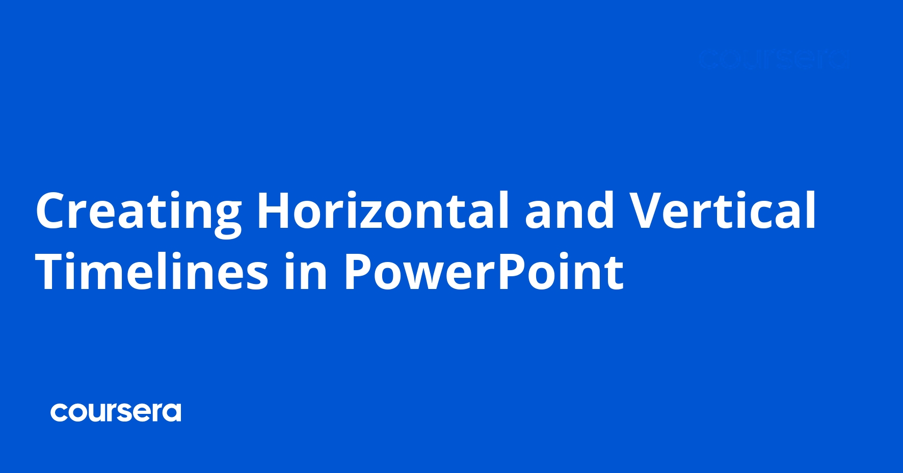 Creating Horizontal and Vertical Timelines in PowerPoint