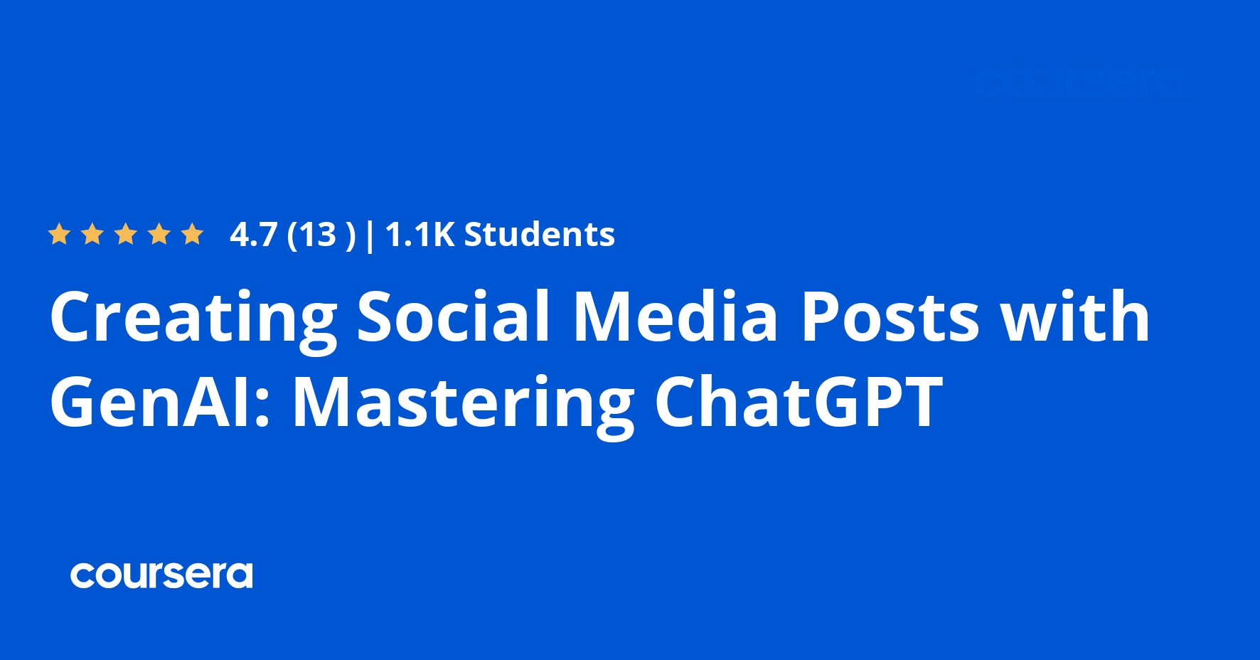 Creating Social Media Posts with GenAI: Mastering ChatGPT