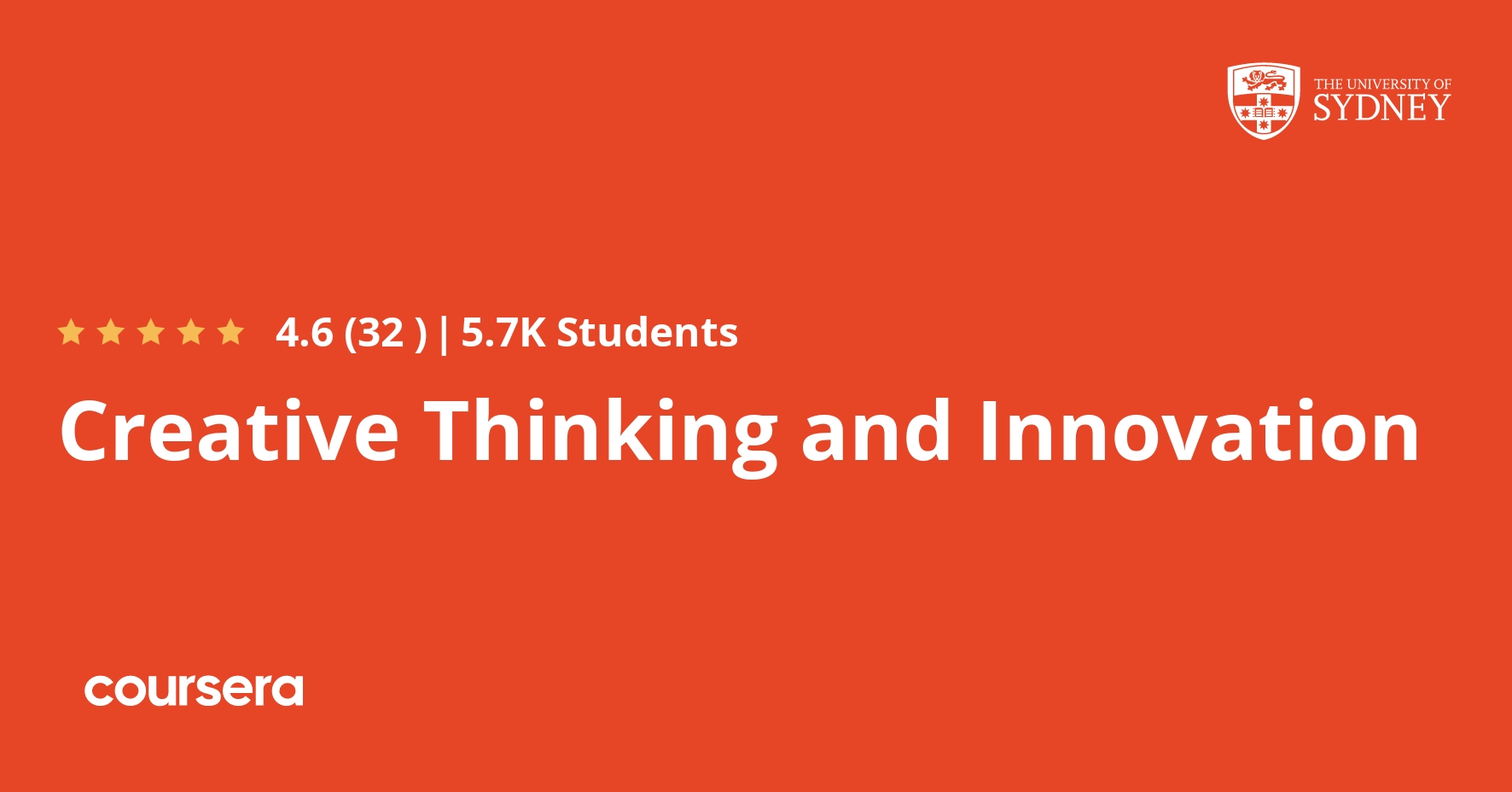Creative Thinking and Innovation | Coursera