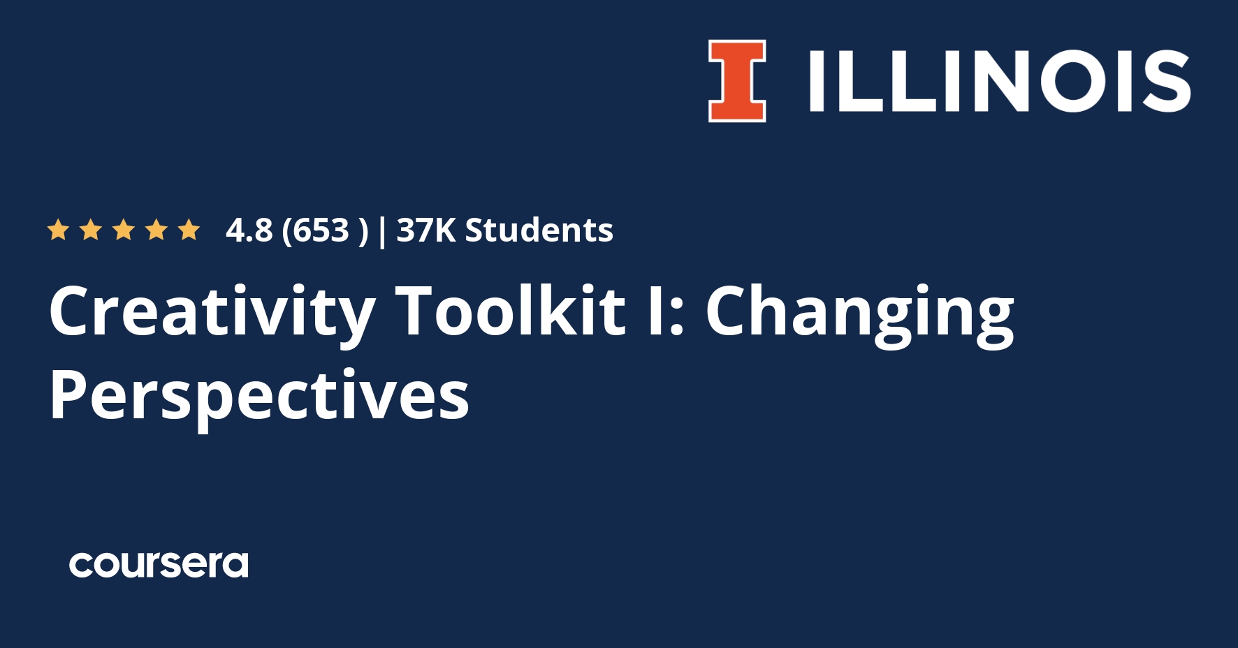 Creativity Toolkit I: Changing Perspectives | Coursera