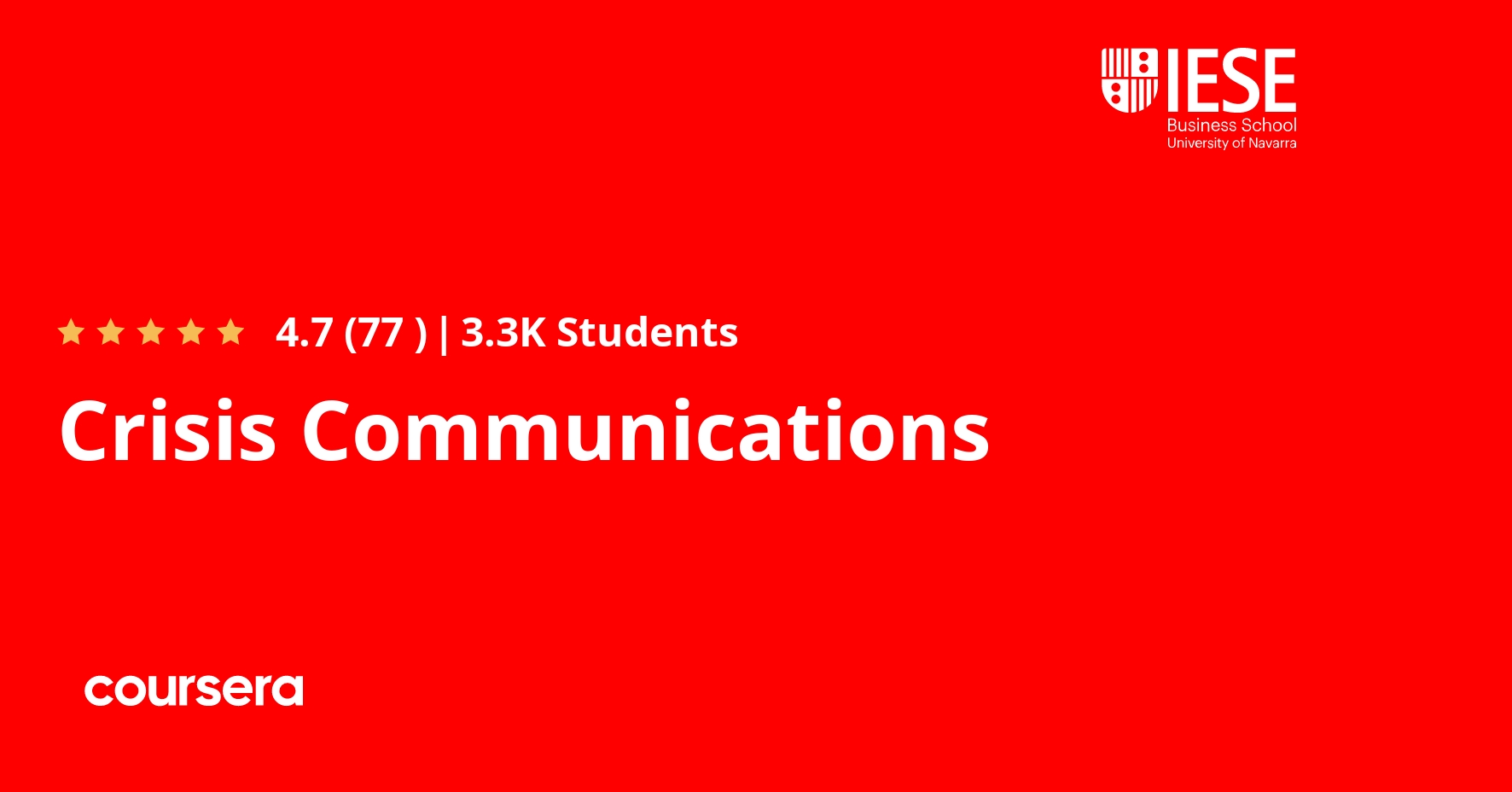Crisis Communications | Coursera