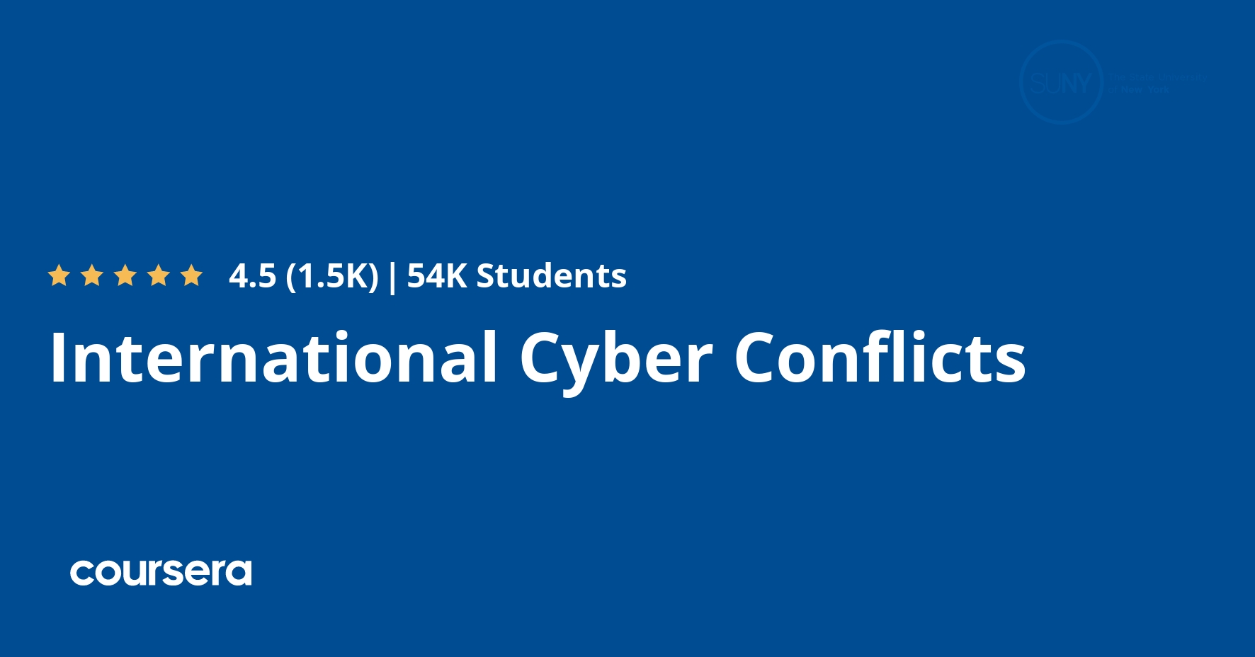 International Cyber Conflicts | Coursera