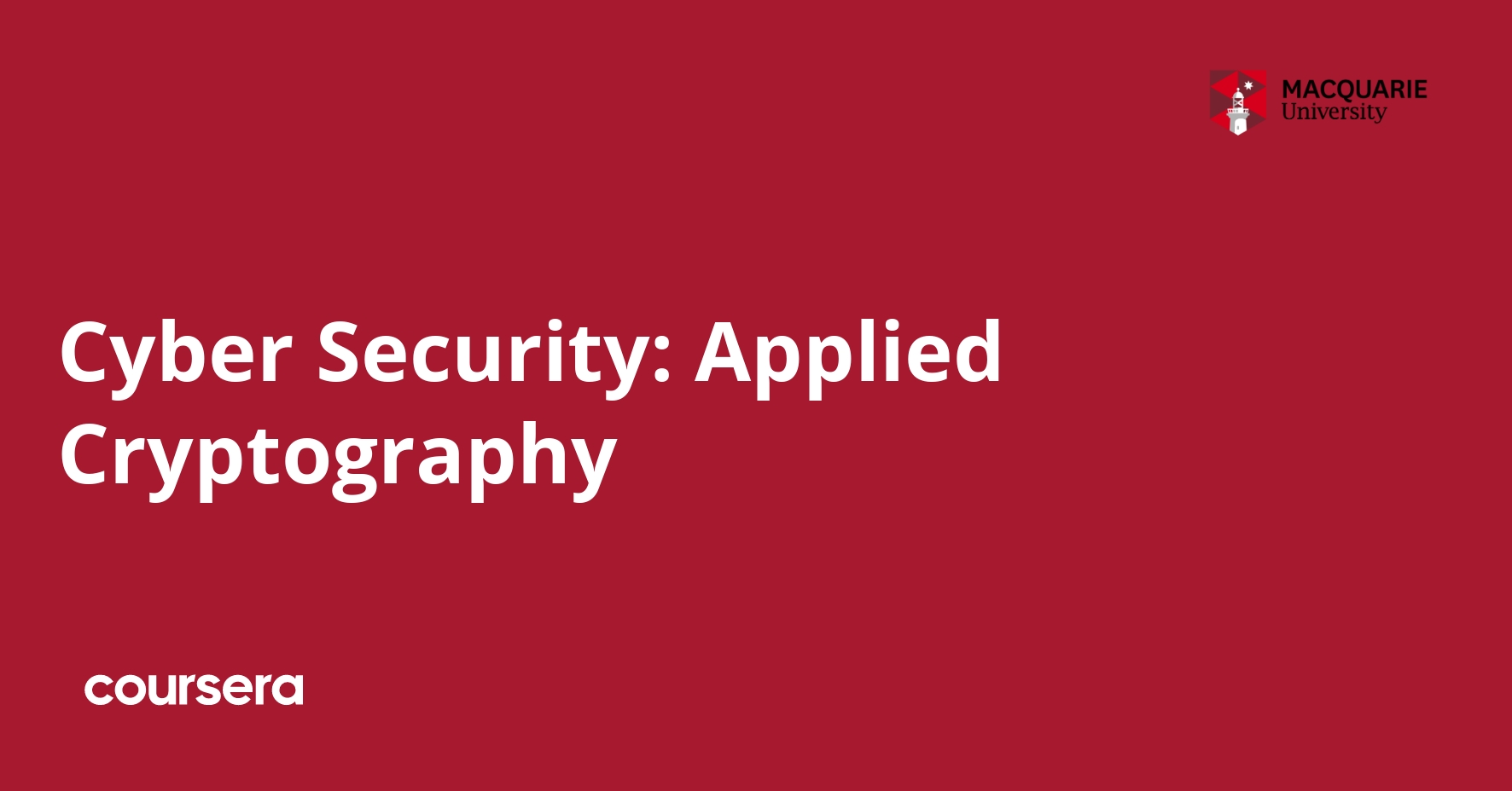 Cyber Security: Applied Cryptography | Coursera