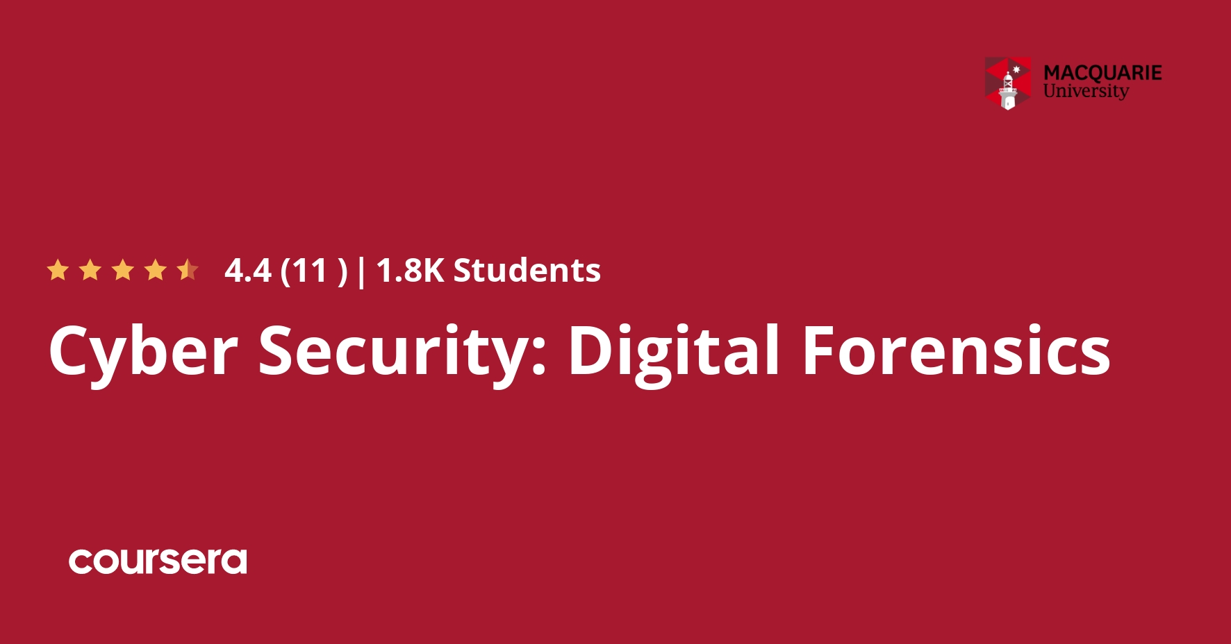 Cyber Security: Digital Forensics | Coursera