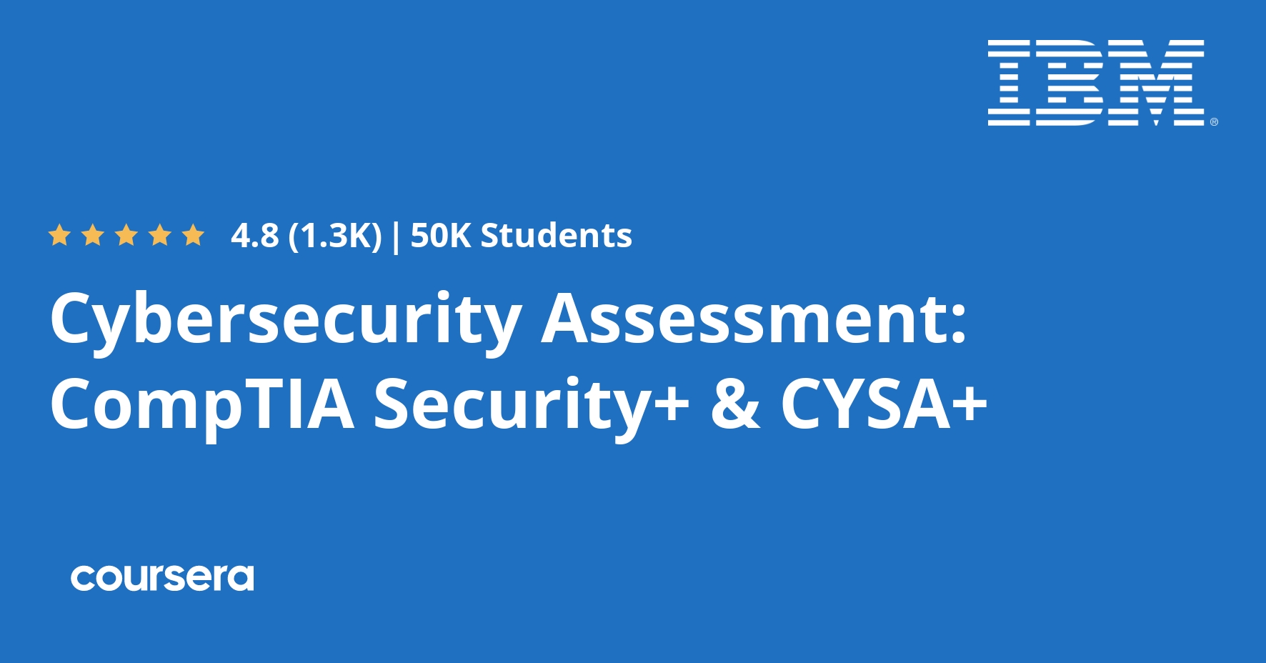 Cybersecurity Assessment: CompTIA Security+ & CYSA+ | Coursera