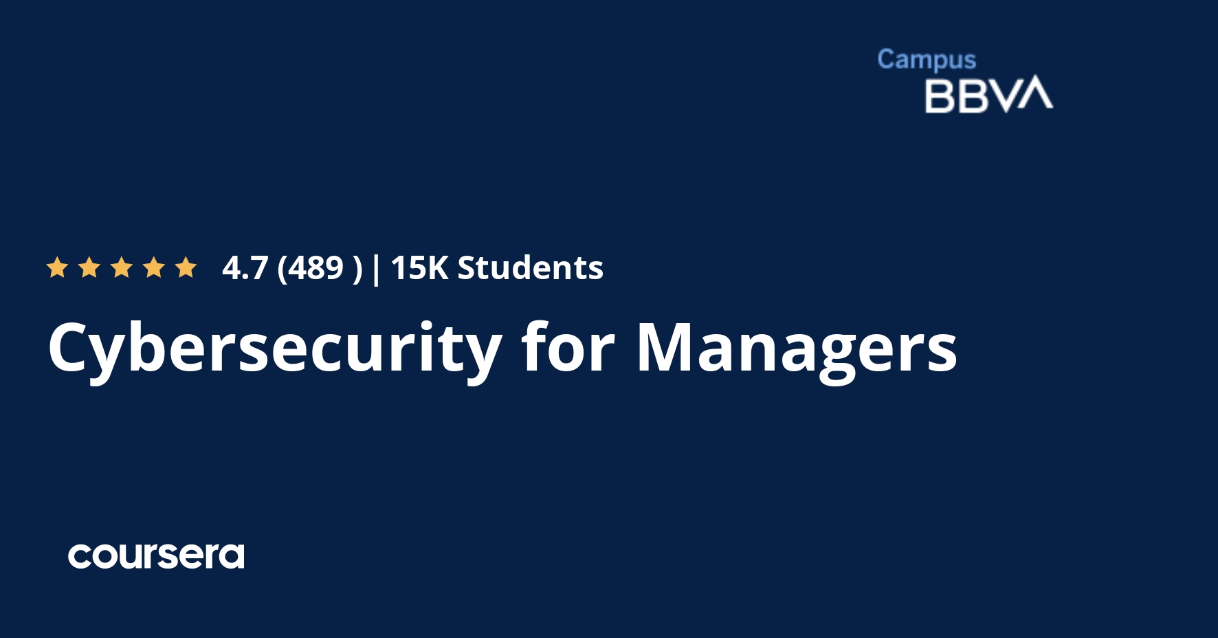 Cybersecurity for Managers | Coursera