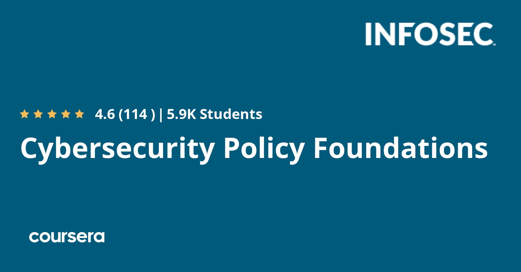 Cybersecurity Policy Foundations | Coursera