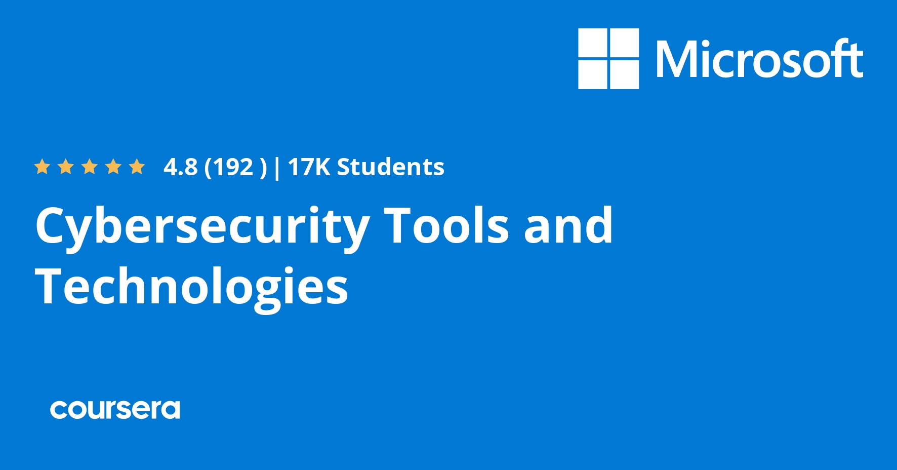Cybersecurity Tools And Technologies Coursera