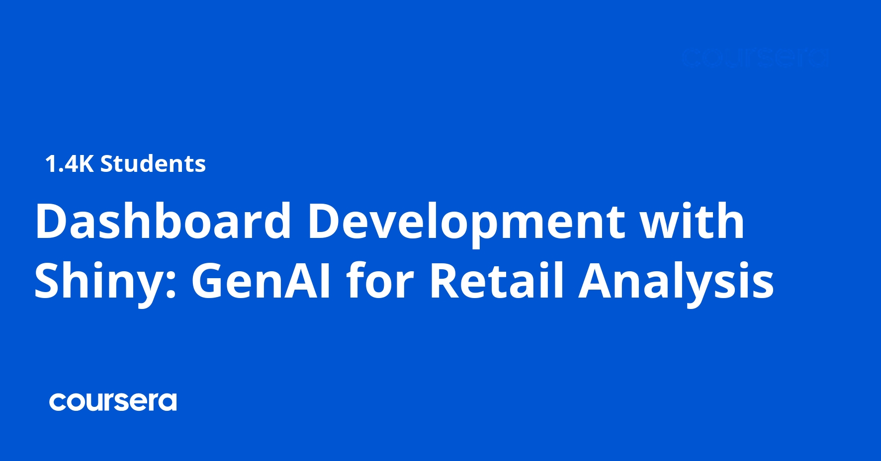 Dashboard Development with Shiny: GenAI for Retail Analysis