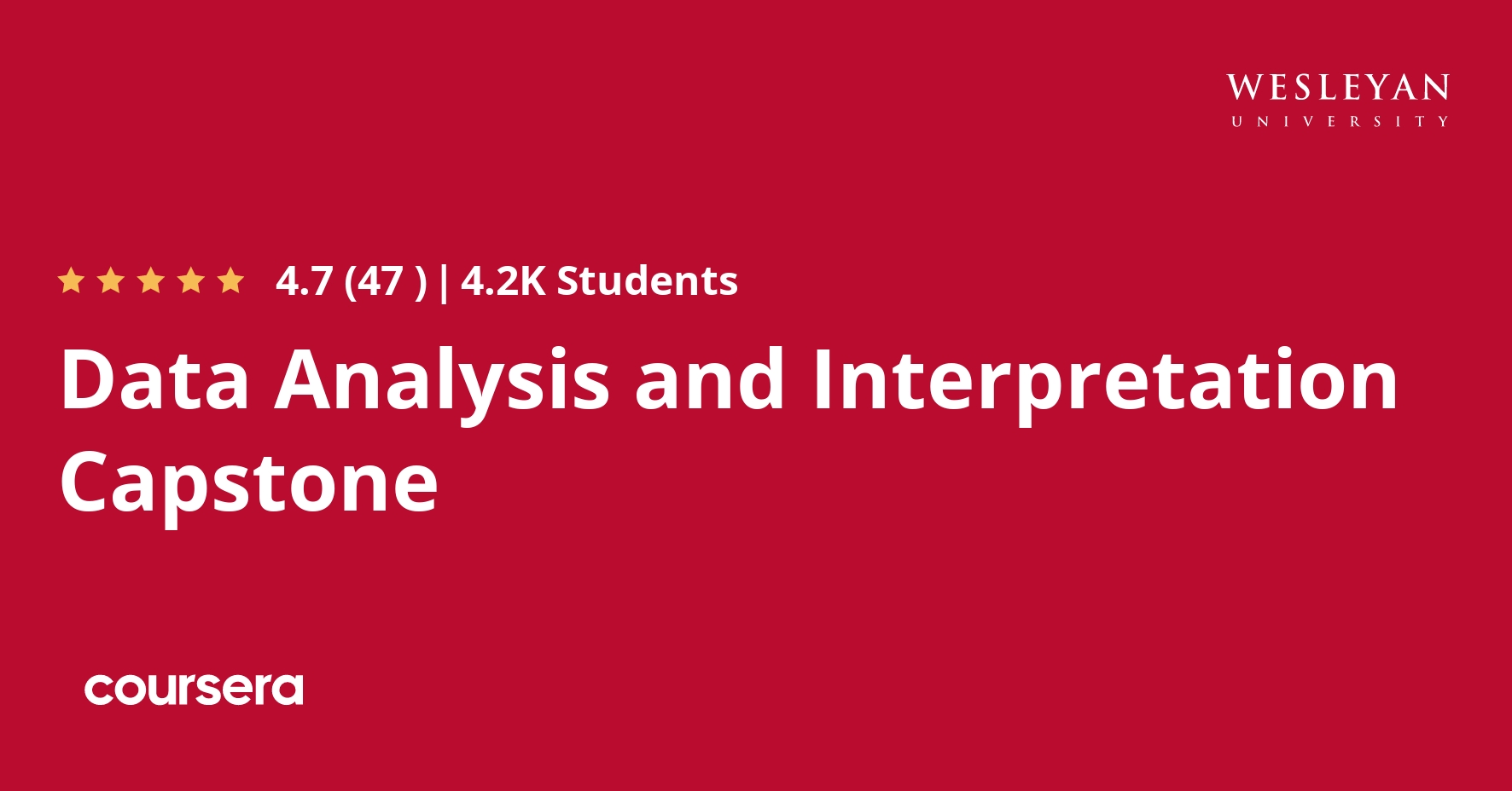 Data Analysis and Interpretation Capstone | Coursera