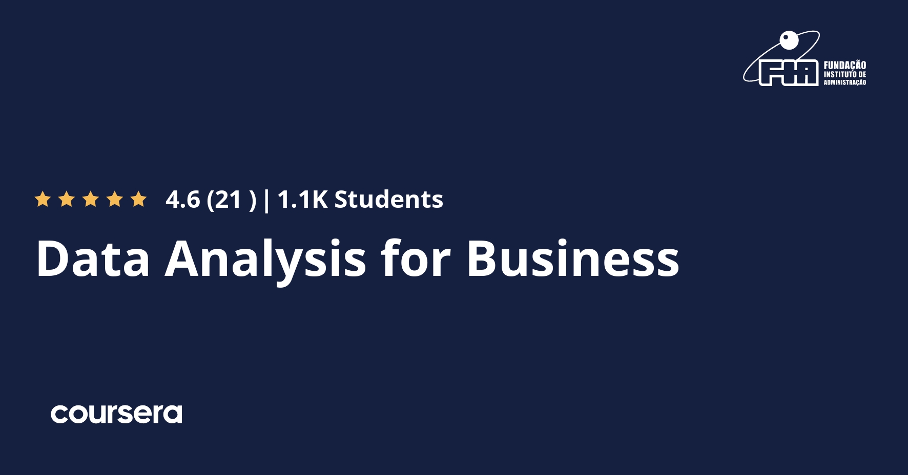 Data Analysis for Business | Coursera