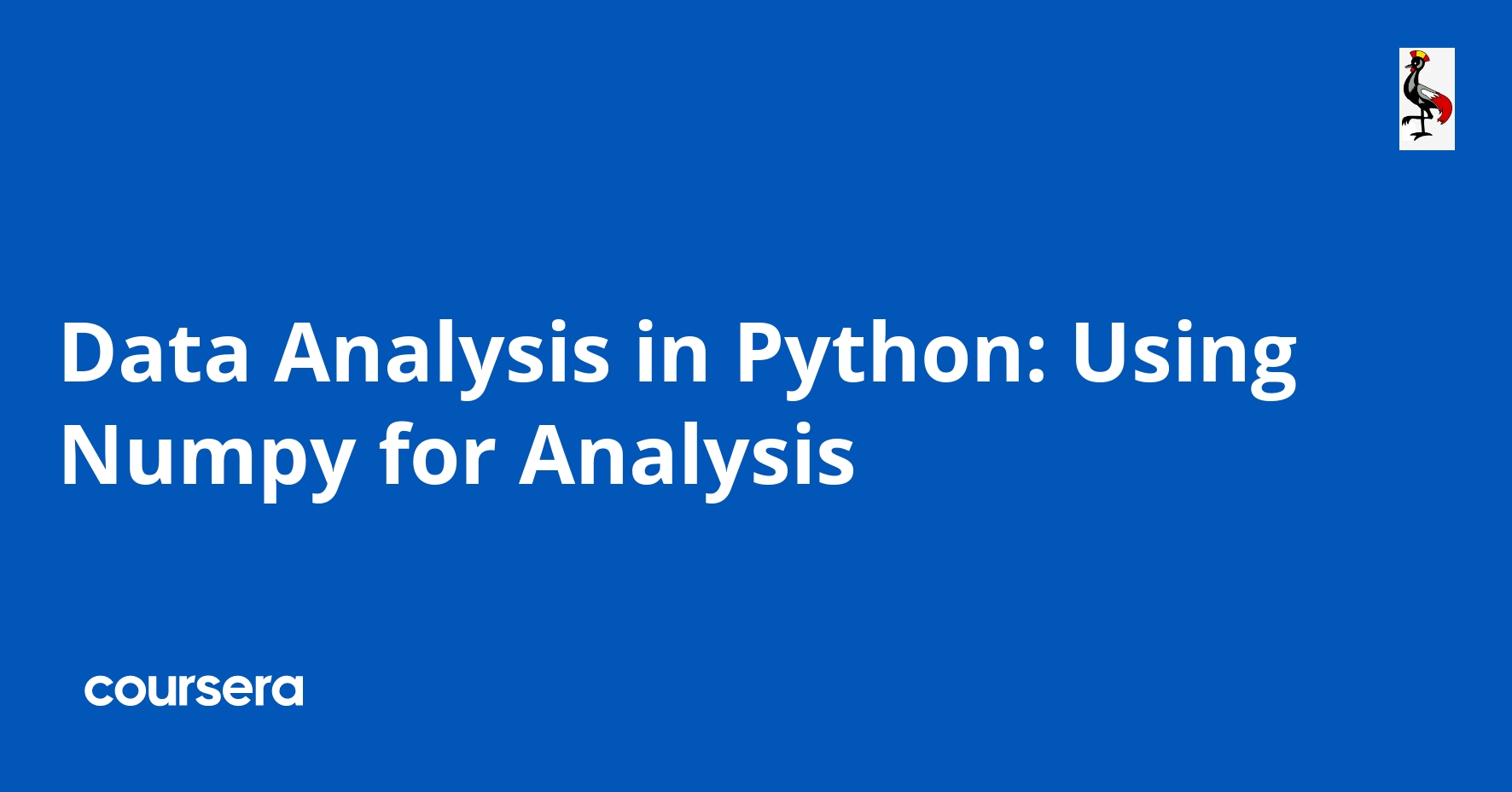 Data Analysis in Python: Using Numpy for Analysis