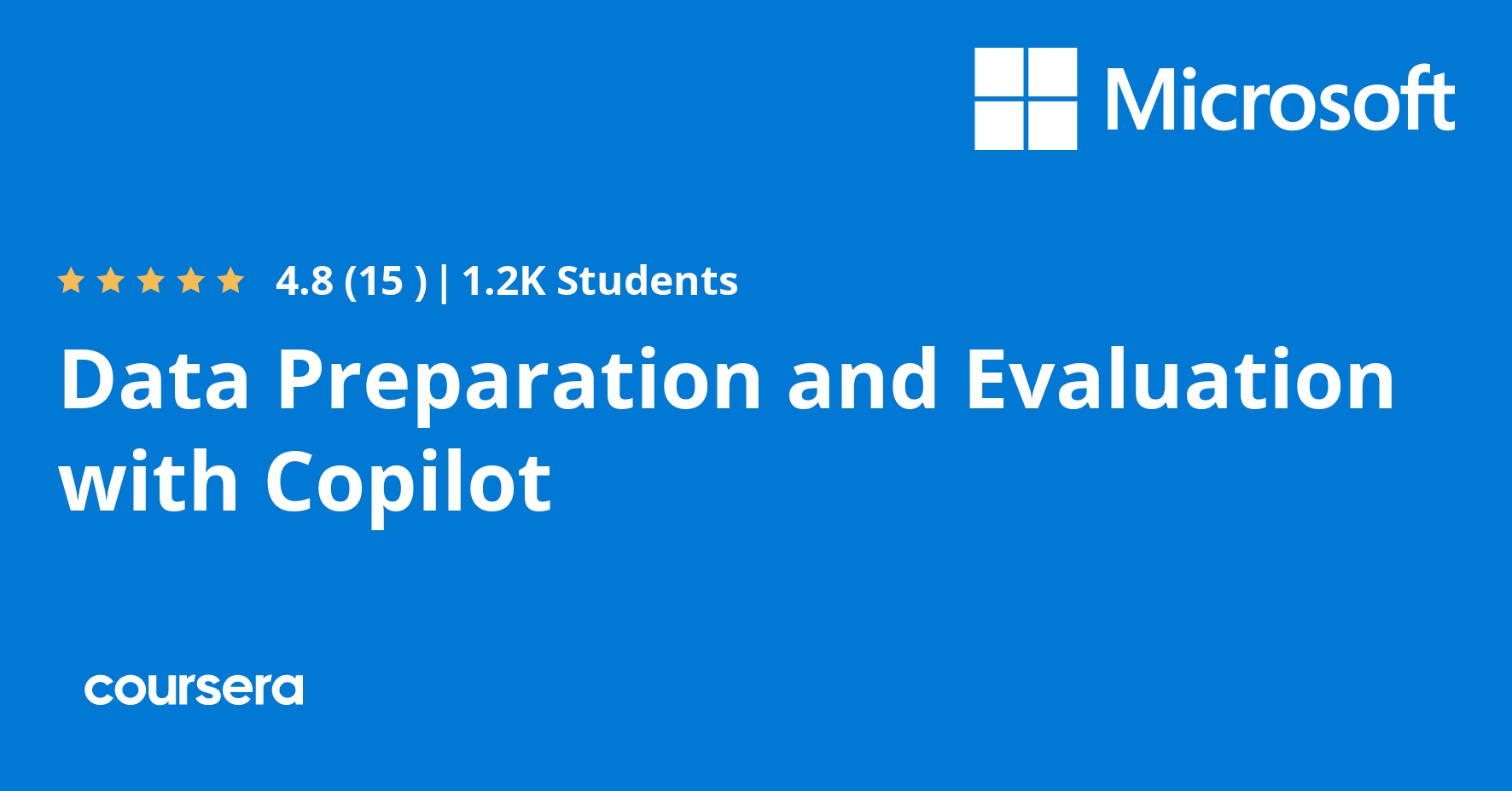 Data Preparation and Evaluation with Copilot | Coursera