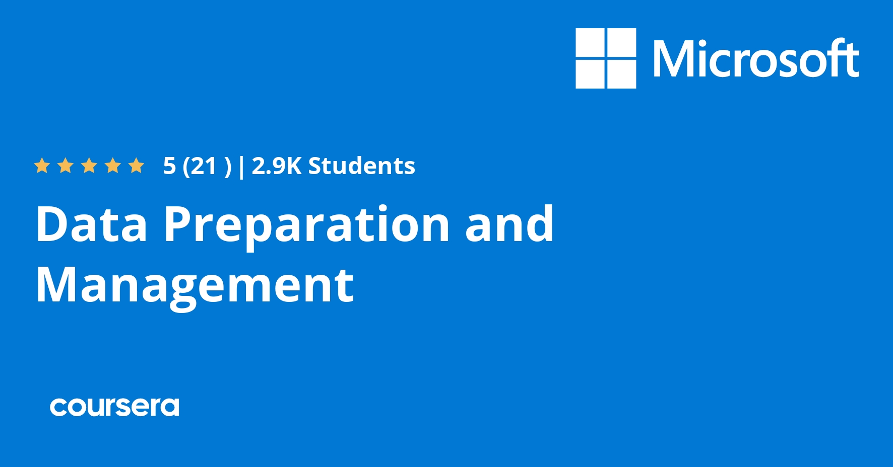 Data Preparation and Management | Coursera