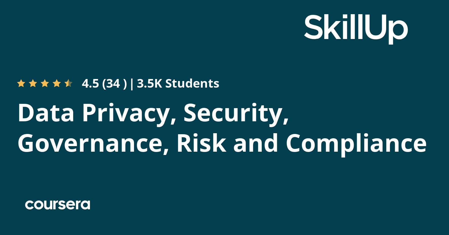 Data Privacy, Security, Governance, Risk and Compliance | Coursera