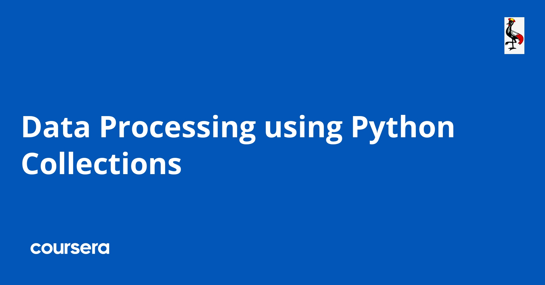 Data Processing using Python Collections