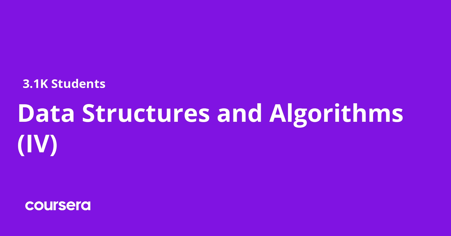 Data Structures And Algorithms Iv Coursera