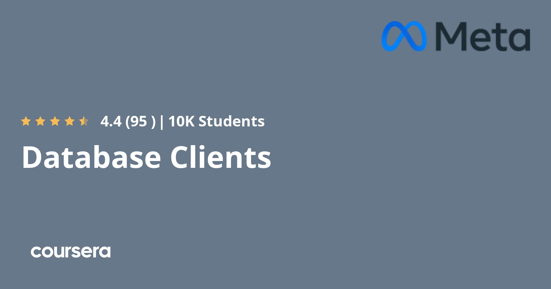 Database Clients | Coursera