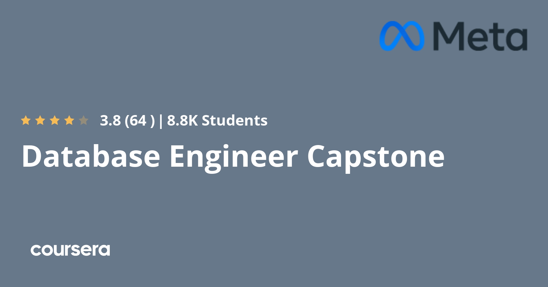 Database Engineer Capstone | Coursera
