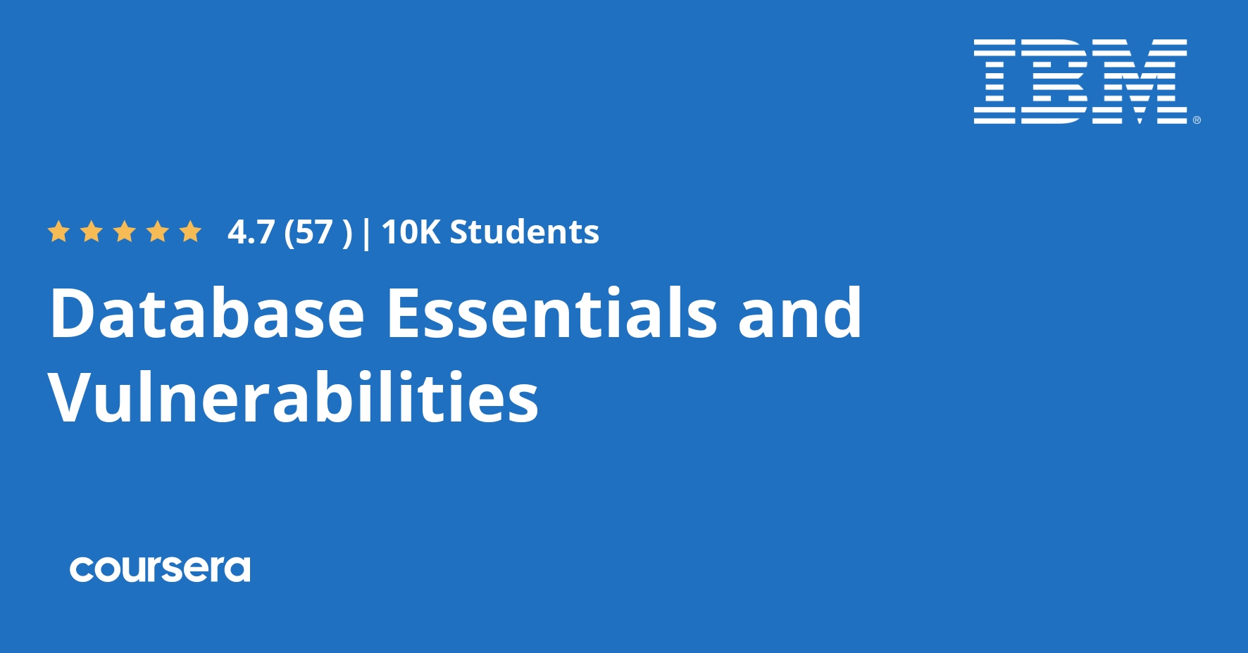 Database Essentials and Vulnerabilities | Coursera