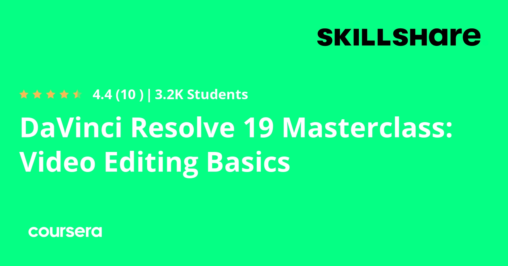 DaVinci Resolve 19 Masterclass: Video Editing Basics | Coursera