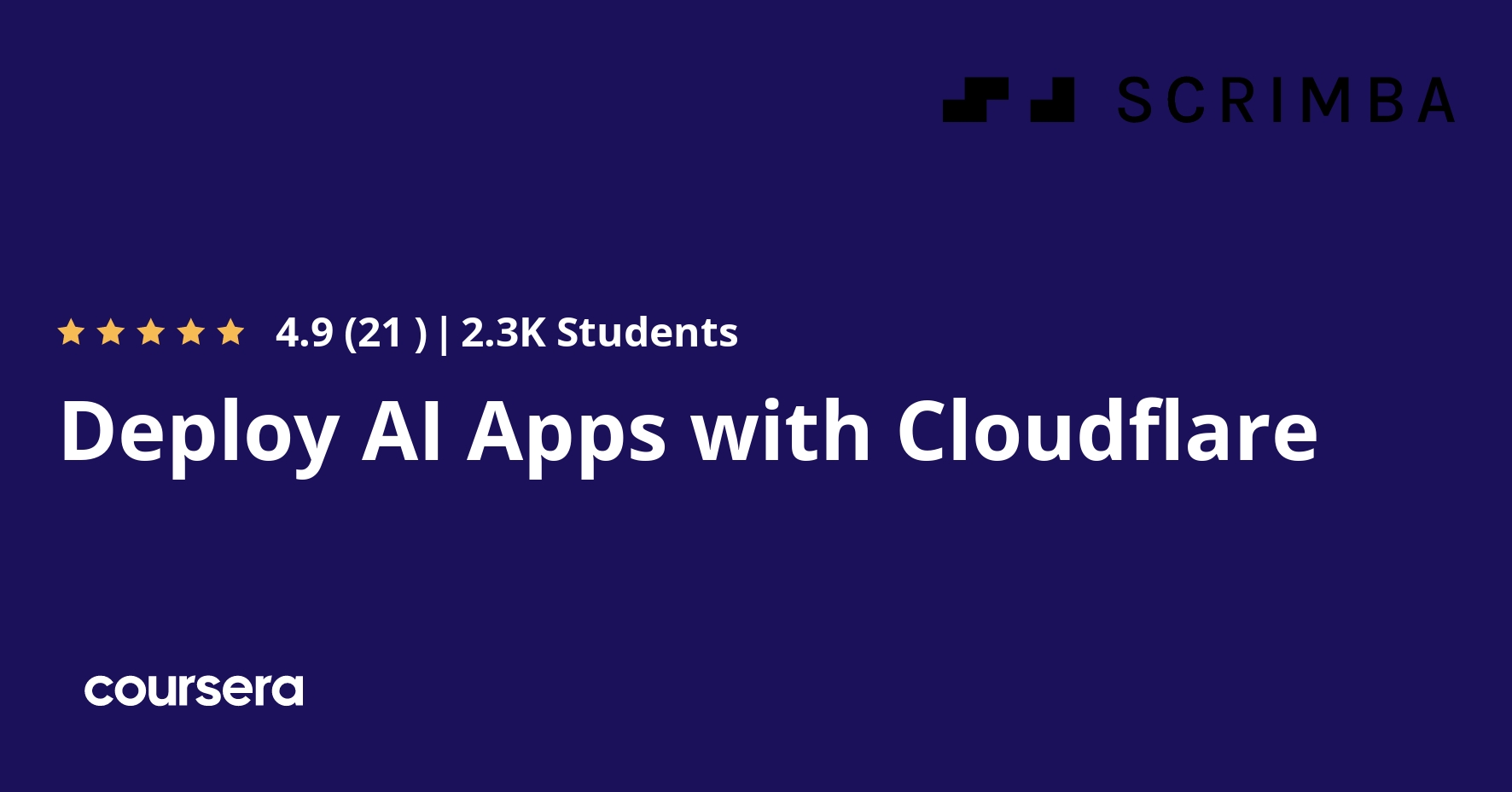 Deploy AI Apps with Cloudflare | Coursera