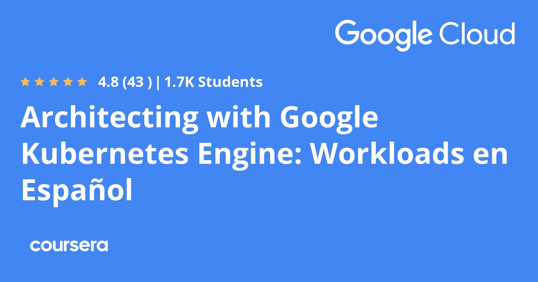 Architecting with Google Kubernetes Engine: Workloads en Español | Coursera