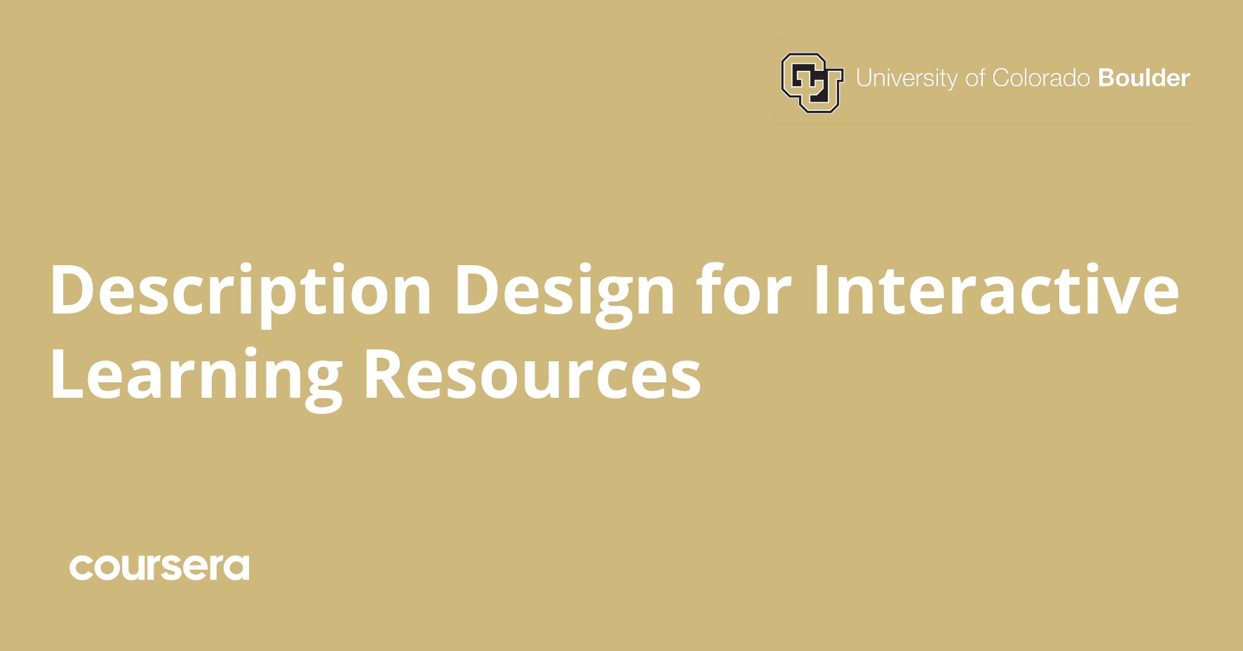 Description Design for Interactive Learning Resources | Coursera Description Design for Interactive Learning Resources | Coursera