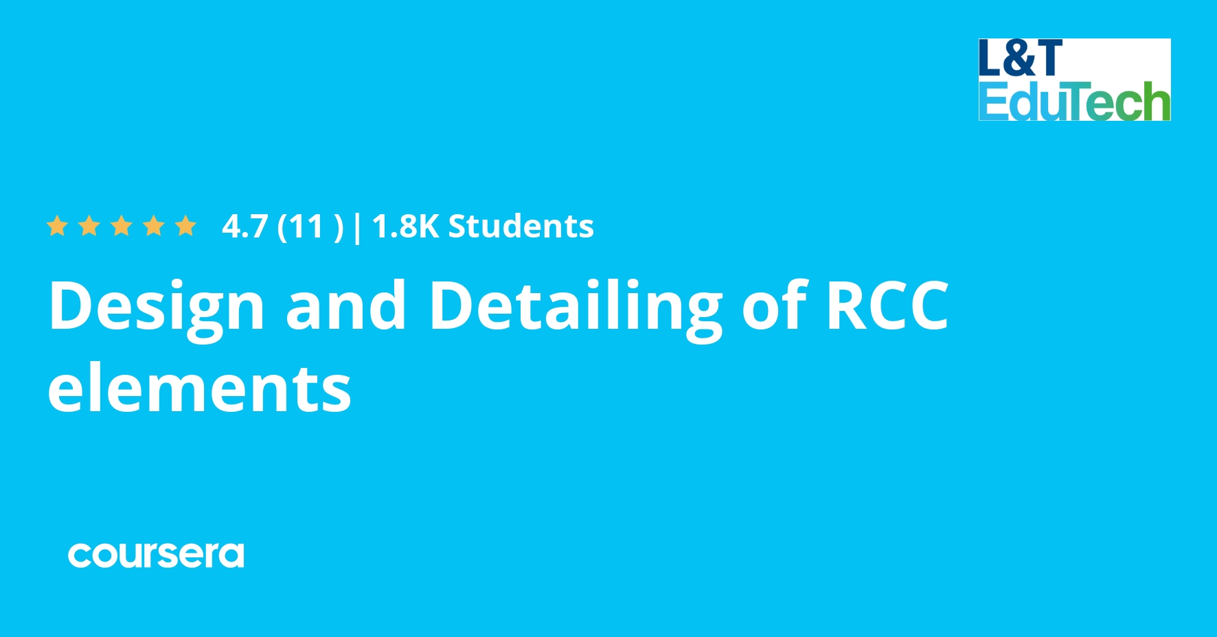 Design and Detailing of RCC elements | Coursera