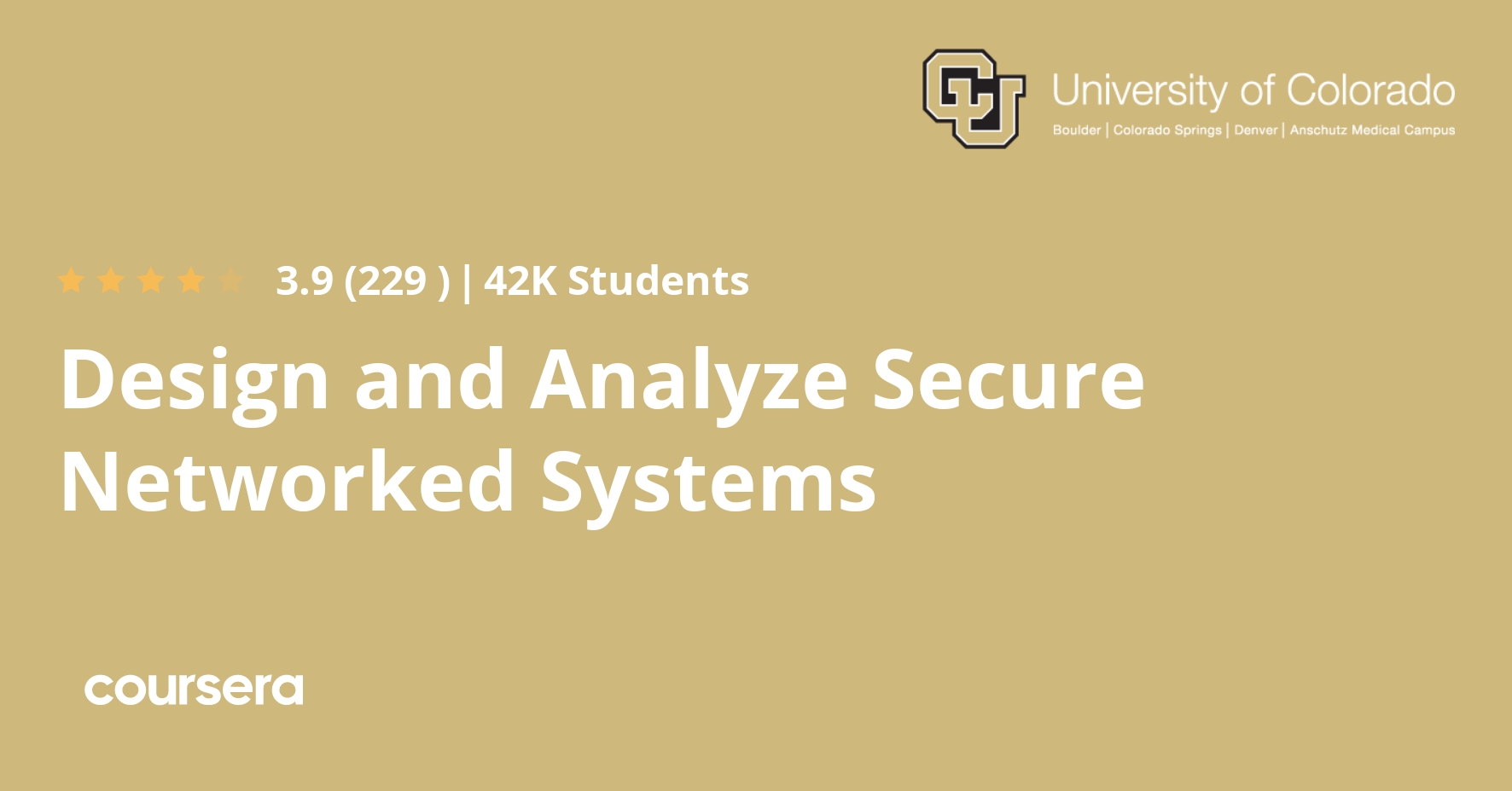 Design and Analyze Secure Networked Systems | Coursera