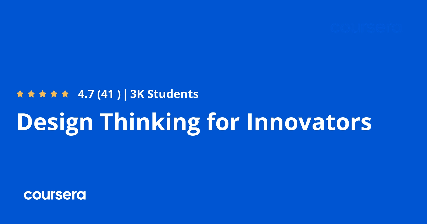 Design Thinking for Innovators | Coursera